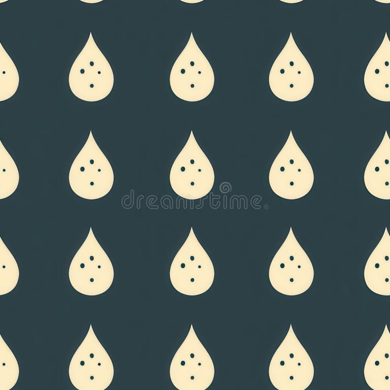 Striking Pattern of White Drops on a Vivid Background Creating a Fresh ...