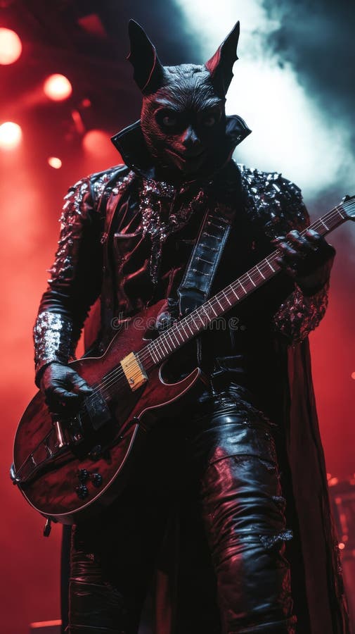 A Striking Performer Captivates the Audience on Stage. the Unique ...