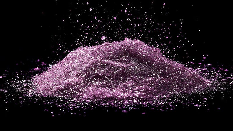 A Striking Pink Powder Blast: a Mesmerizing Abstract Luminescence ...