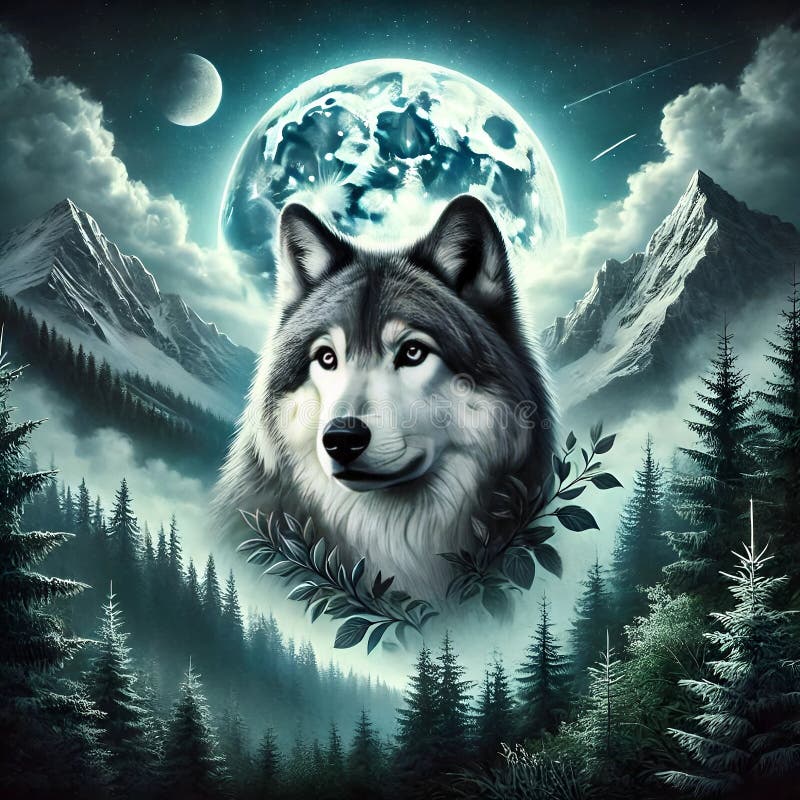 The Wolf Surrounded by a Flock of Sheep Stock Illustration ...