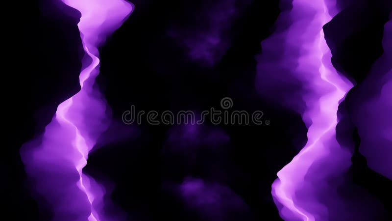 Vibrant Purple Lightning Bolt on Black Background Versatile Design ...