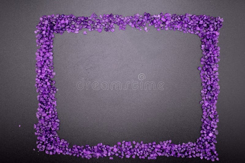 This Striking Purple Sea Salt Frame on Deep Charcoal Creates a Unique ...
