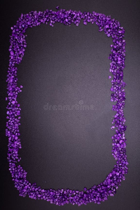 This Striking Purple Sea Salt Frame on Deep Charcoal Creates a Unique ...
