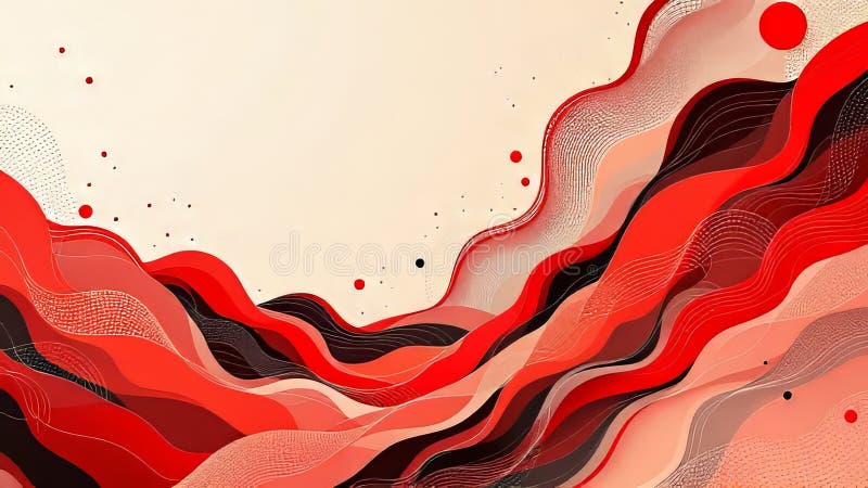 Striking Red Abstract Banner Design for Modern Marketing Campaigns a ...