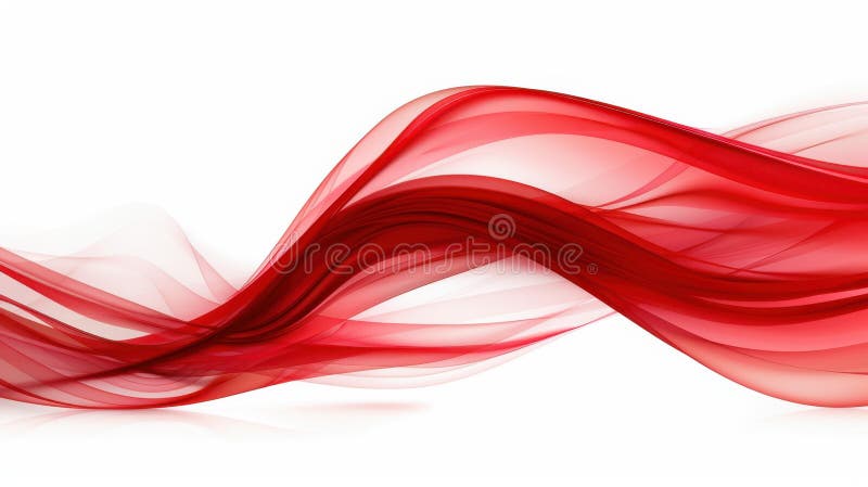 A Striking Red Background Features a Dynamic Wavy Pattern in White ...