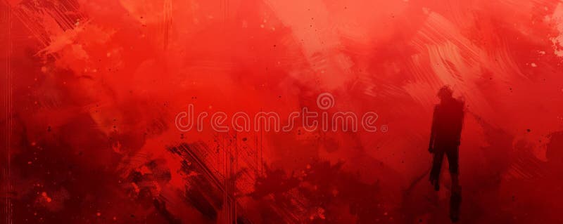 A Striking Red Background with a Gradient that Transitions from a Dark ...
