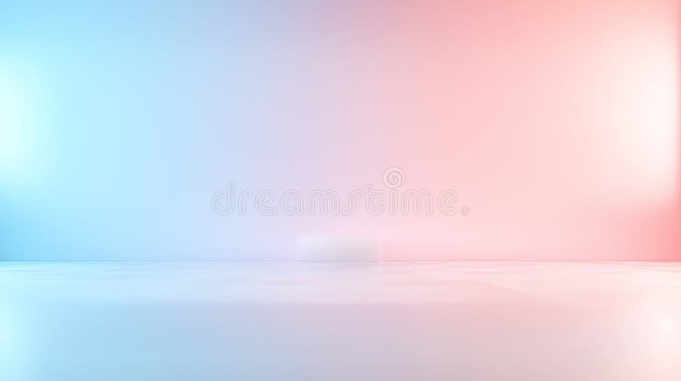 Striking Red and Blue Wall Design in a Modern Room, Visual Feast of ...