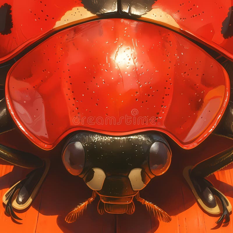 Striking Red Bug - Perfect for Advertising and Graphic Design Stock ...