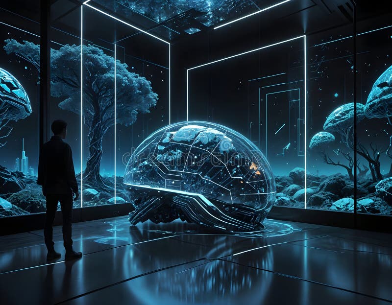 A Striking Representation of Artificial Intelligence As a Glowing ...