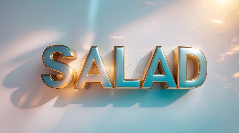 A Striking Representation of the Word Salad is Showcased in Bold ...