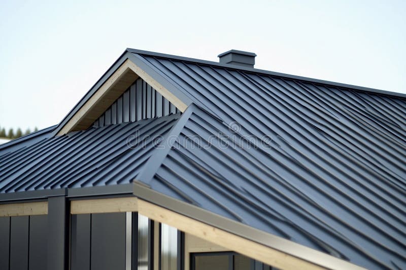 This Striking Roof Features a Metallic Finish and Sharp Angles ...