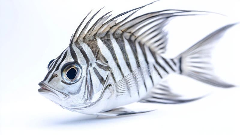 Striking Roosterfish Nematistius Pectoralis Presents Its Distinctive ...