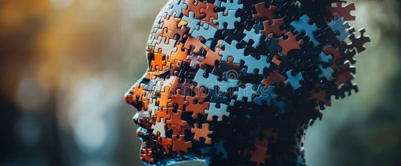 A Striking Sculpture Features a Human Head Crafted from Interlocking ...