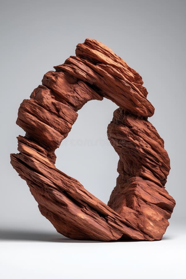 A Striking Sculpture of Layered Sandstone Creating an Elegant Arch Form ...