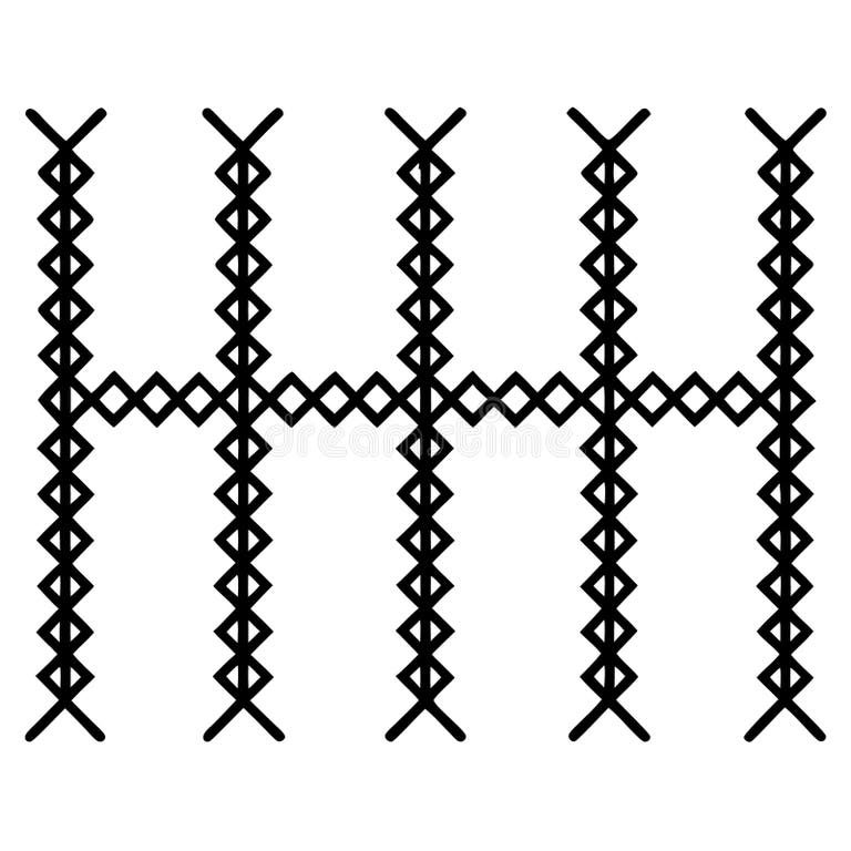 Diamond Geometric Pattern Weaving Design Black and White Seamless Grid ...