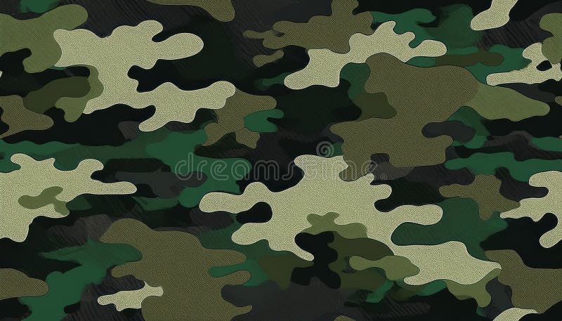 Striking Seamless Military Camouflage Texture Army Green Pattern ...