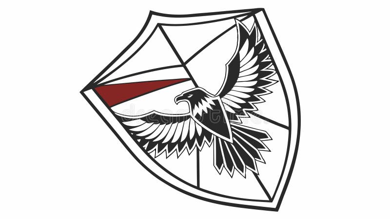 Heraldic Eagle Shield, Power and Authority Symbol, Vector Design ...