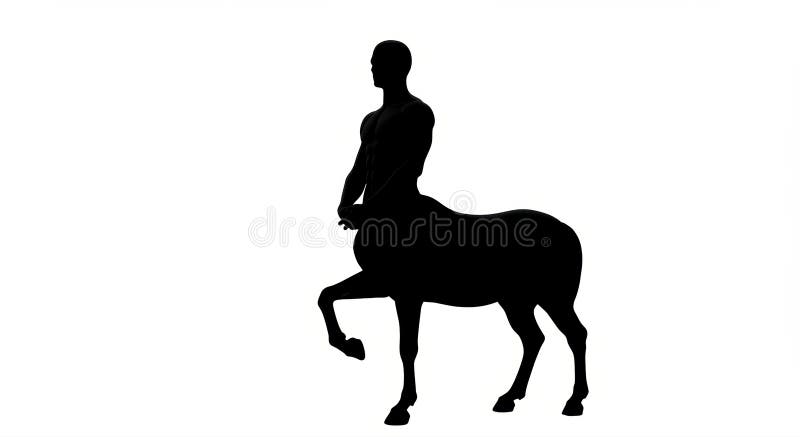 Centaur Silhouette stock illustration. Illustration of mammal - 383364561