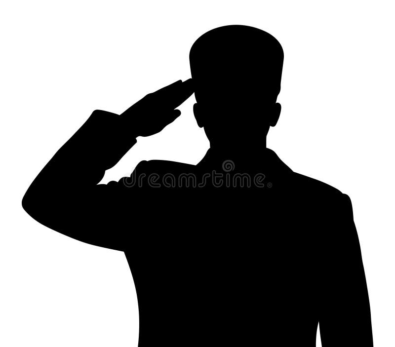 Silhouette Salute Suit Stock Illustrations – 149 Silhouette Salute Suit ...