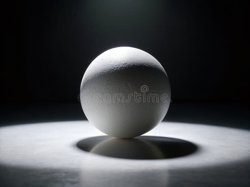 A Striking Silhouette of a White Sphere Minimalist Abstract Photography ...