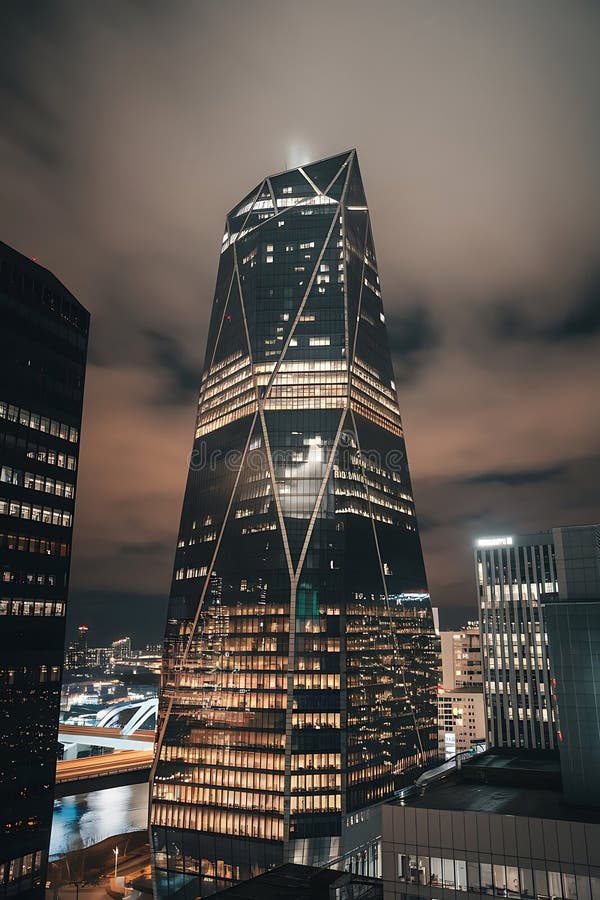 Night Cityscapes Reveal the Tall Skyscraper Architecture and Bright Lights of Downtown Chicago ...