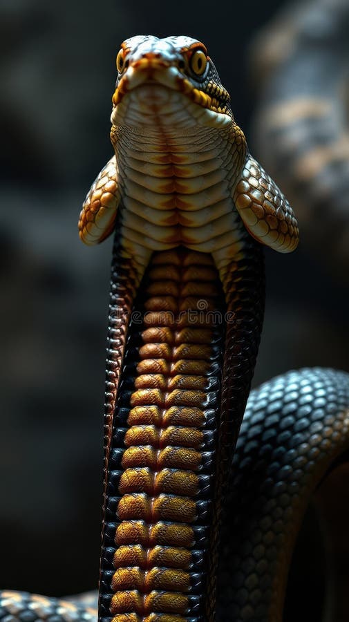 Colorful Snake Displays Vibrant Patterns and Features in a Natural ...
