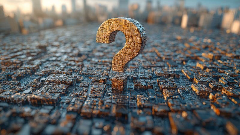 A Striking Supermacro Image of a Question Mark, Designed with ...