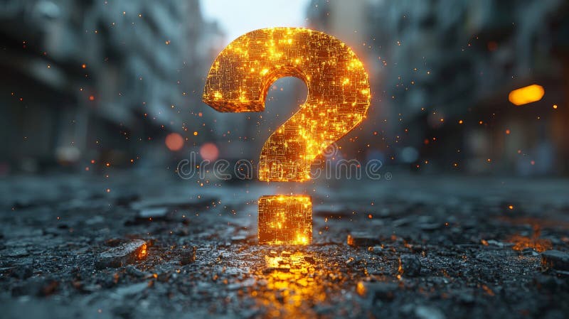 A Striking Supermacro Image of a Question Mark, Designed with ...