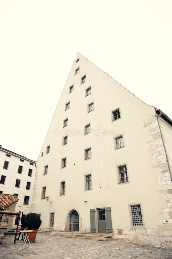 A Striking Triangular Historic Building with Medieval Architecture and ...