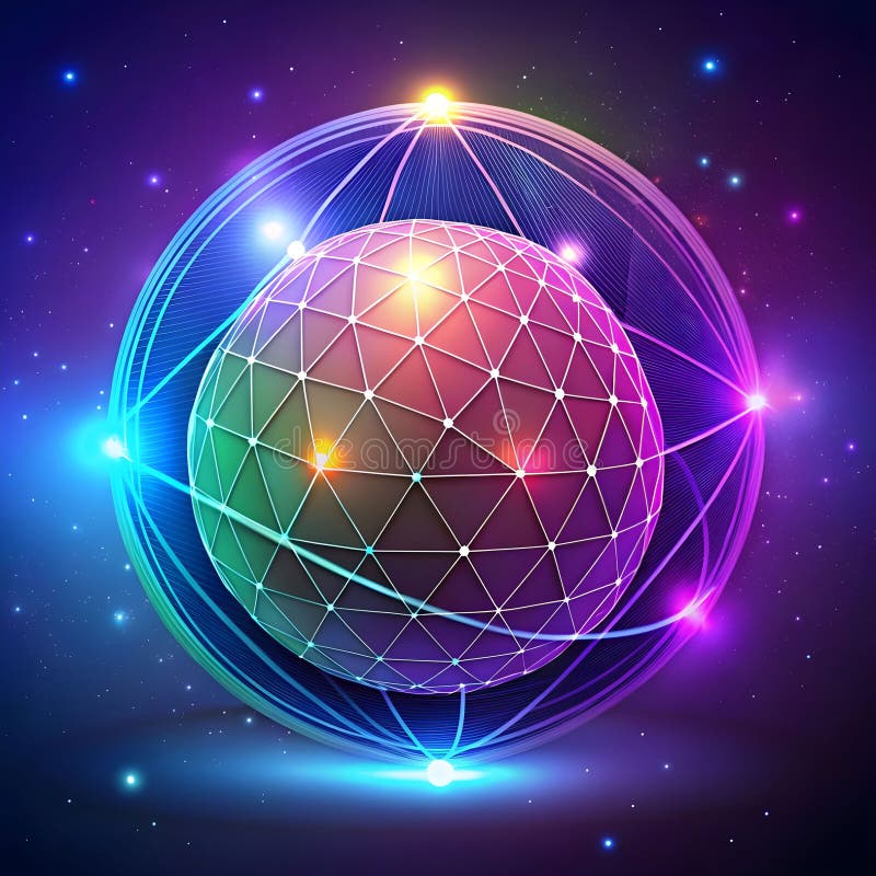 A Striking Vector 3d Object on Space Background Stock Illustration - Illustration of galaxy ...