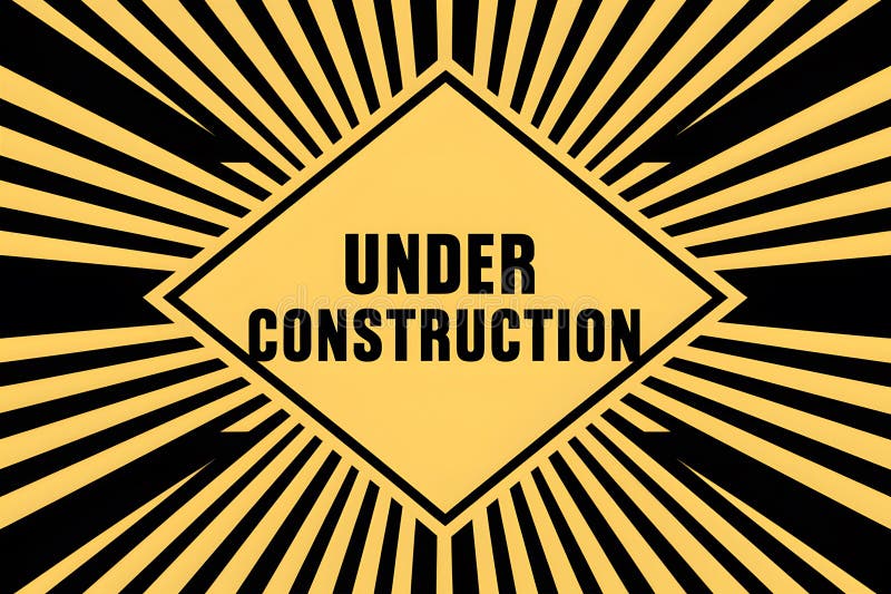 Striking Vector Design Depicting Under Construction Theme with Black and Yellow Stripes Stock ...