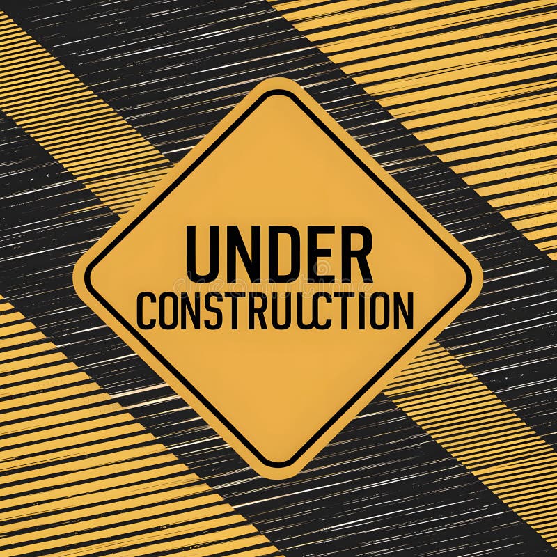 Striking Vector Design Depicting Under Construction Theme with Black ...