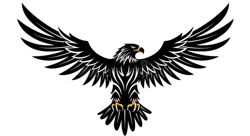 Majestic Eagle Vector Illustration with Intricate Feather Details and ...