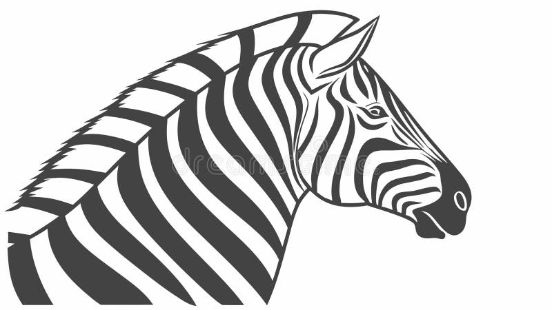 Stylized Zebra Head Abstract Pattern Vector, Wildlife and Art, Vector ...