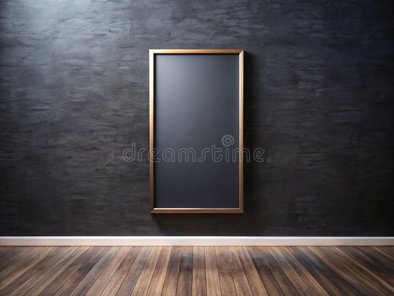 Showcase Your Style a Sleek Vertical Black Frame Awaits Your Artistic ...