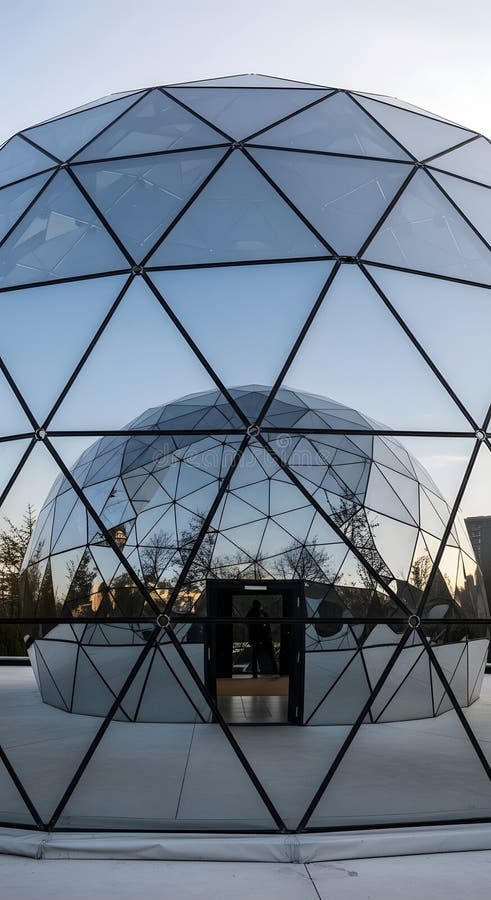 Geodesic Dome Architecture stock illustration. Illustration of tower ...