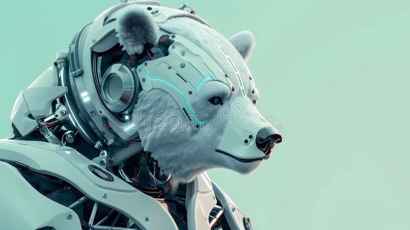 Striking Visual of an AI Robot with a Bear S Head, Symbolizing the ...