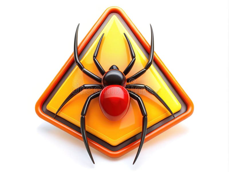 Black Widow Spider Warning Sign a Visual Representation of Online and ...