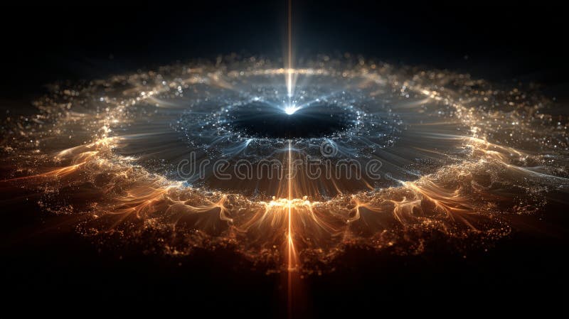 A Striking Visual of a Centralized Energy Source Emitting Layered Heat ...