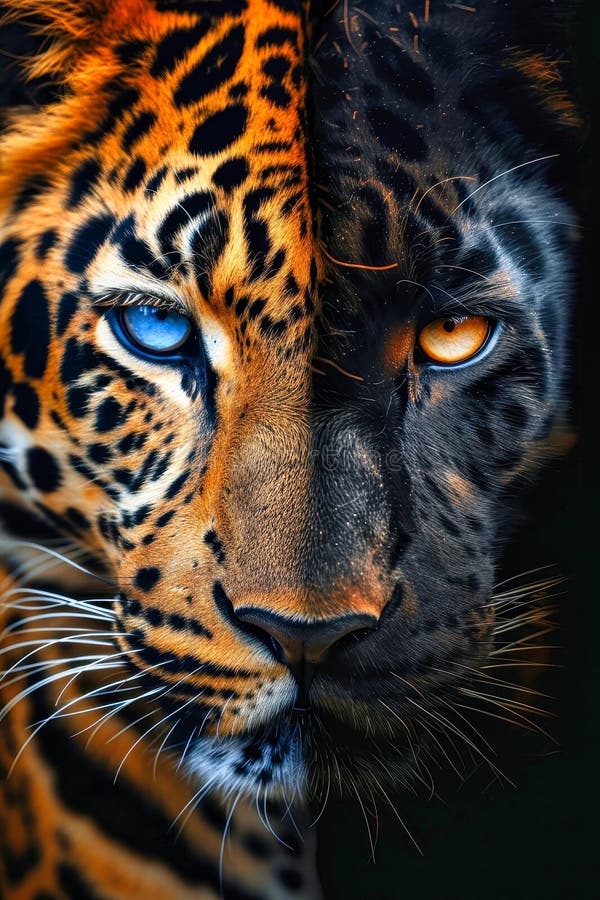 Majestic Duality of Nature Captured at Dawn in a Serene Jungle Stock ...