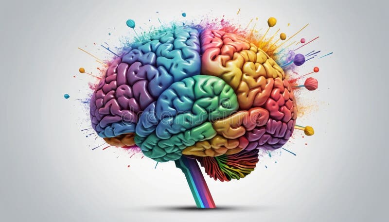 Rainbow Brain Explosion: a Visual Metaphor for Cognitive Overload and ...
