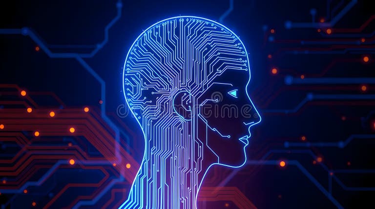 Artificial Intelligence Brainscape - Digital Neural Network Profile ...