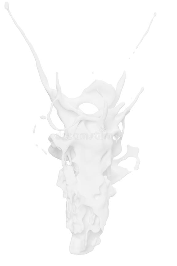 Striking Visual Represents a Creative Splash of Liquid Milk that Forms ...