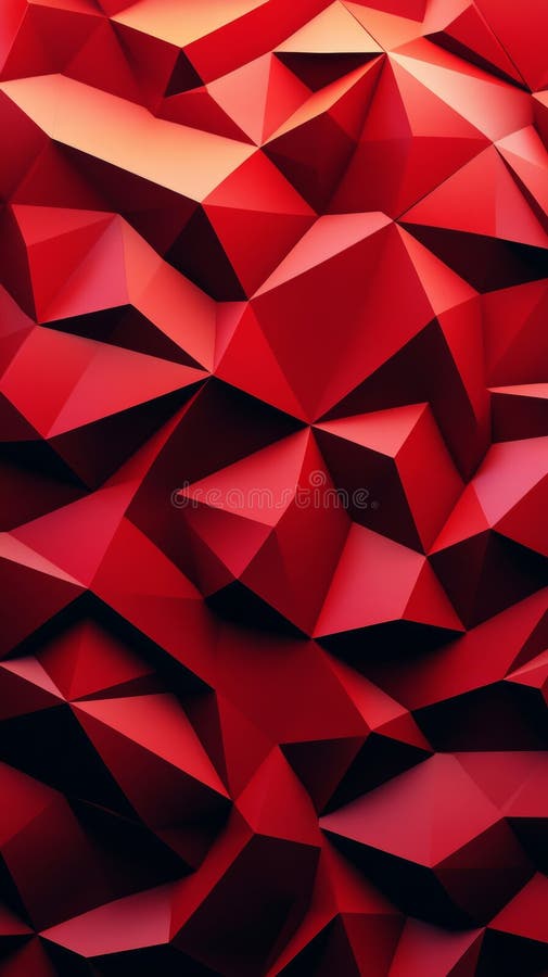 The Striking Visual Texture is Created by Geometric Red Patterns that ...