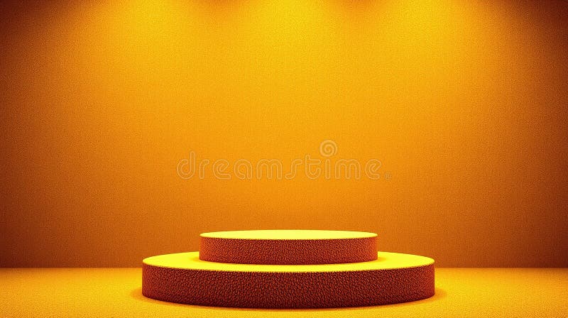 A Striking Visual of Two Concentric Circular Platforms with a Radiant ...