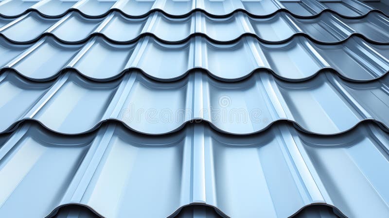 A Striking Visual of Wavy Metal Roofing Sheets Aligned in Repetitive ...