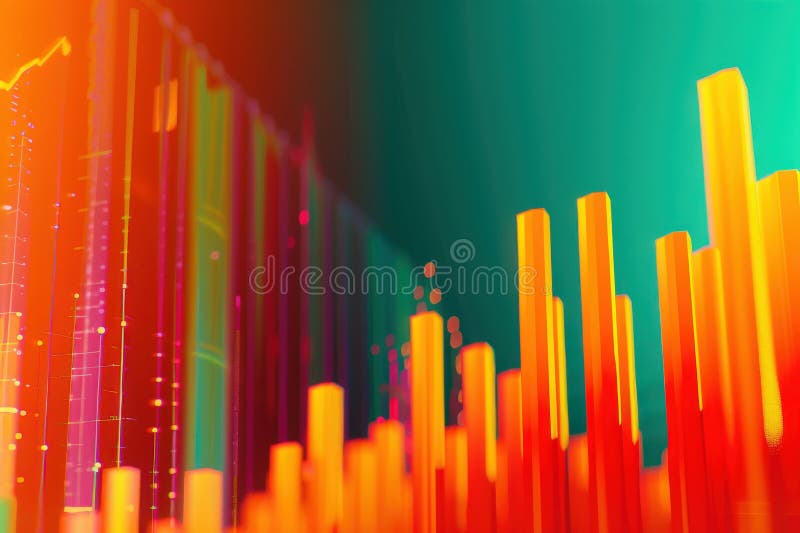 Vibrant Analytics Chart Showcasing Dynamic Data Trends and Growth ...