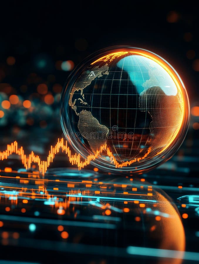 A Striking Visualization Captures a Transparent Globe Symbolizing ...