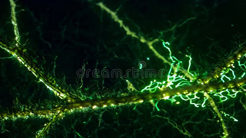 An Intricate Visualization of Neural Networks is Shown in a Vibrant ...