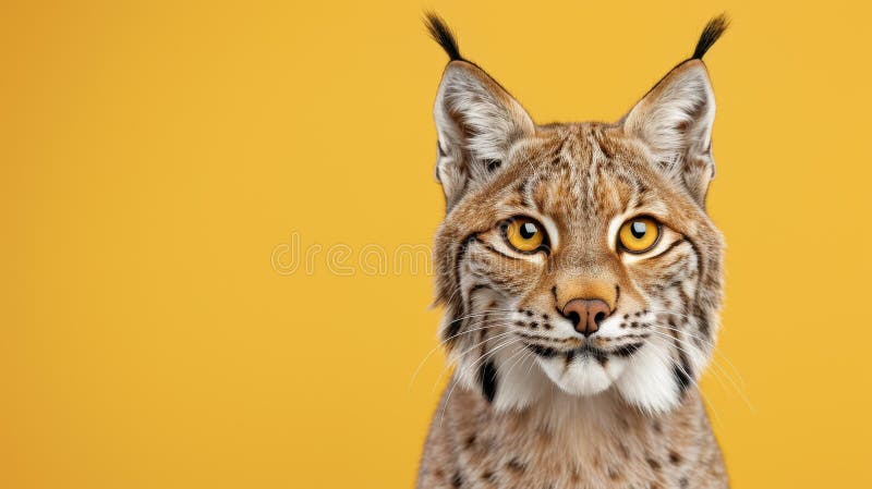 A Striking Web Banner Featuring a Lynx Cat Against a Bright Orange ...